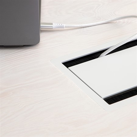 Flip Cover 05 - Table top dual conference lid, flush mounted, L3